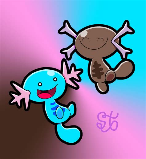 Wooper And Paldean Wooper By Lagalleriaderotom On Deviantart