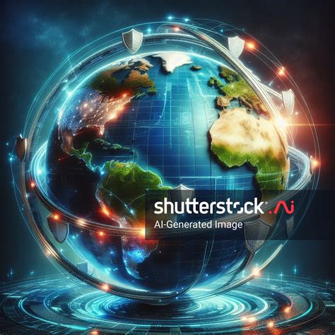 Globe Representing Global Protection Security Map Ai Generated Image 2507722119 Shutterstock