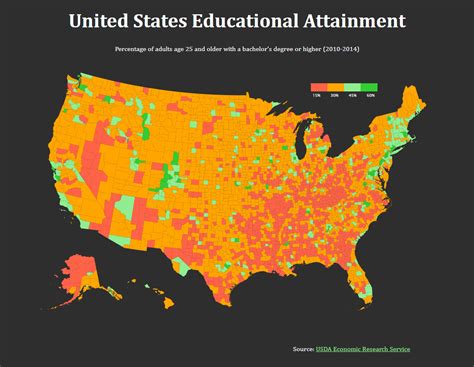 Github Lucasdotachoroplethmap United States Educational Attainment