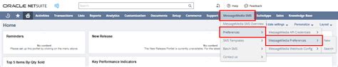 NetSuite Setup Step Configuring Preferences In NetSuite Sinch Engage