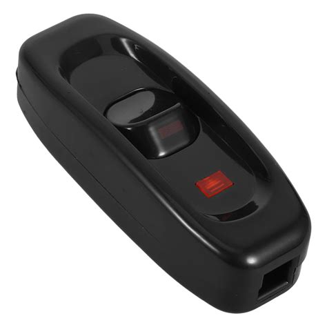 Unbranded Push Button In Line Switch With Led Indicator For Table Lamps And Home Appliances