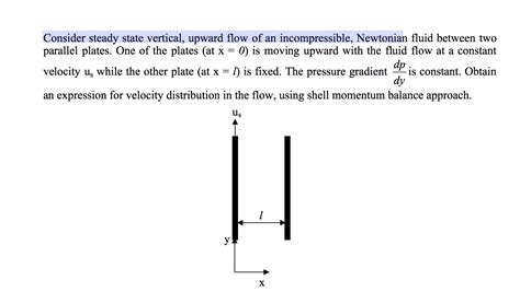 Solved Consider Steady State Vertical Upward Flow Of An