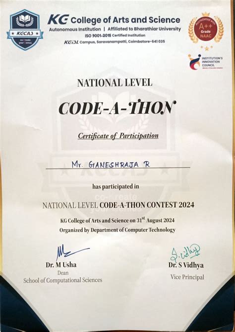 Ganeshraja R On Linkedin Hackathon Coding Innovation Technology