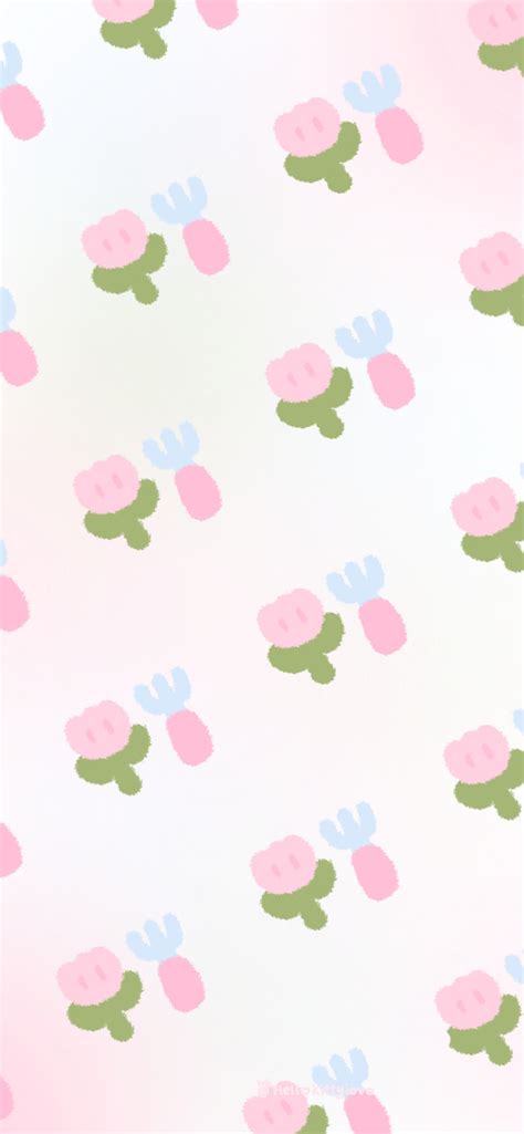 卡通 手机壁纸 可爱 花 Cr： Hellokittyiovo