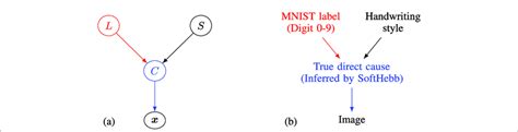 a a causal graph where the single direct hidden cause c that