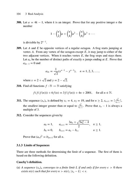 Advanced Book On Mathematics Olympiad Pdfdrive 14 104 3 Real Analysis Let A 4 K − 1