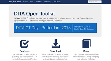 DITA Open Toolkit DocToolHub
