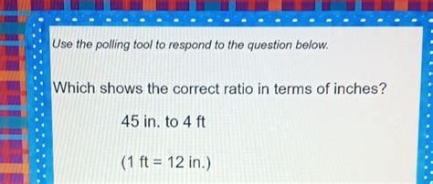 Solved Use The Polling Tool To Respond To The Question Below Which