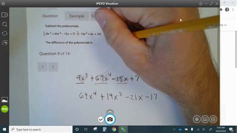 41 Adding And Subtracting Polynomials Assignment Tutorial Youtube