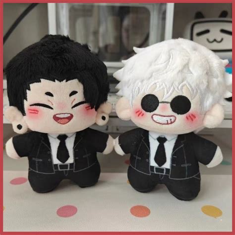 Cm Jujutsu Kaisen Gojou Gojo Satoru Getou Suguru White Hair Blue Eyes Cotton Doll Anime