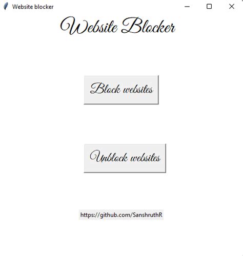 github sanshruthr python websiteblocker python based website blocker