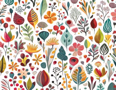 Vivid Floral Design With Striking Colors And Intricate Patterns