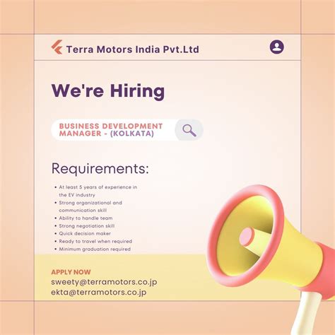 Apurba Das Mohapatra On Linkedin Join Our Team At Terra Motors Corporation And Unlock Your