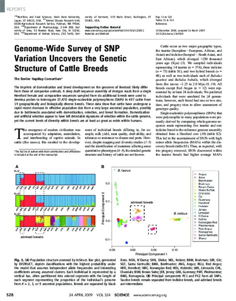 Pdf The Genome Sequence Of Taurine Cattle A Window To Ruminant Biology And Evolution