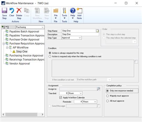 Dynamics Gp Essentials Dynamics Gp 2018 Workflow Reminders