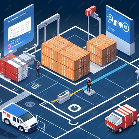 Premium Ai Image Inspector Checking Container Yard Organising Stock To Pack Into Containers