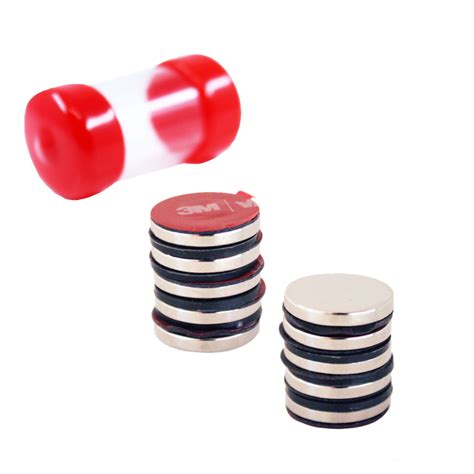 Strong Power magnets, Disc 20x3 mm w/glue, 10 pack