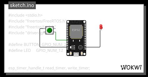 Esp Timer Blink Copy Wokwi ESP32 STM32 Arduino Simulator