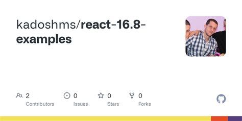 Github Kadoshms React Examples