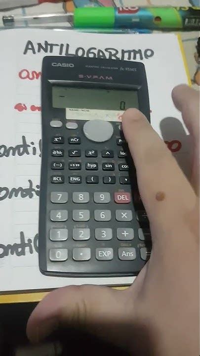 Calculo Del Antilogaritmo Youtube