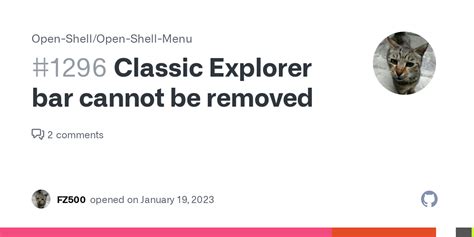Classic Explorer Bar Cannot Be Removed · Issue 1296 · Open Shellopen