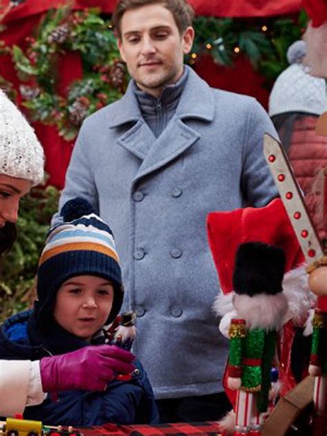 Falling In Love At Christmas Travis Nelson Wool Peacoat The Jacket