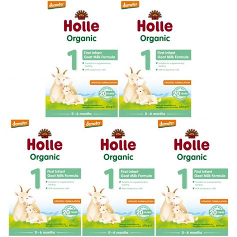 Holle Organic Infant Goat Milk 1 With Dha 400g 5 Boxes Holle