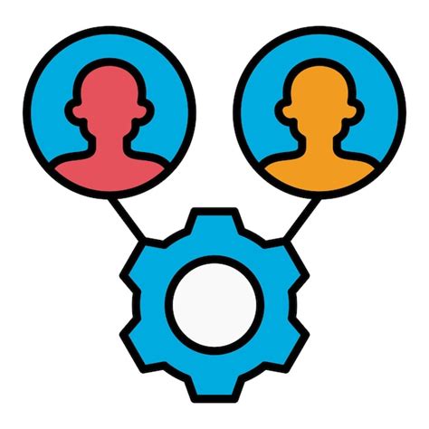 Management Icon Premium Vector