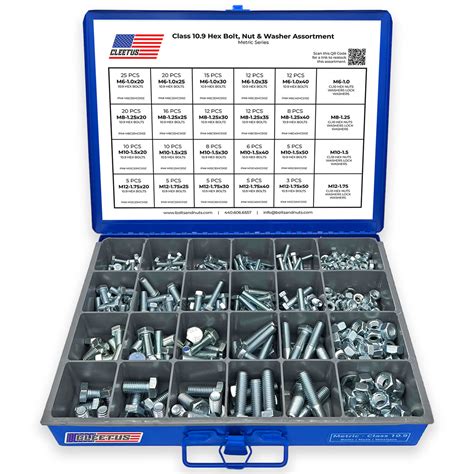 Metric Hex Bolt Nut And Washer Assortment 600 Piece Cleetus Mcfarland