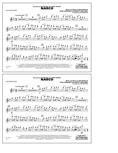Narco Arr Jay Bocook Flutepiccolo By Jay Bocook Marching Band