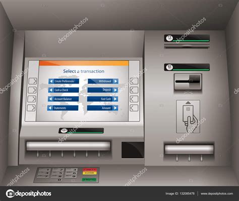 Atm Automated Teller Machine Cash Concept — Stock Vector © Kosecki