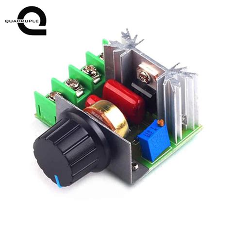 Quadruple W Electronic Dimmer Silicon Controlled Rectifier V SCR Voltage Regulator Speed