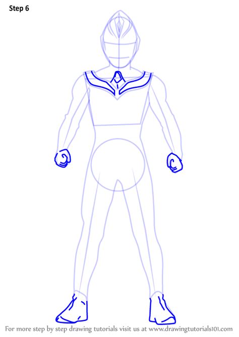 How To Draw Ultraman Dyna Ultraman Step By Step
