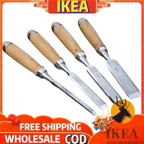 Ikea 4 Pcs Woodworking Flat Chisel Set 1 4 1 2 3 4 1 Firmer Chisel Wood Chisel Paet Set Hd