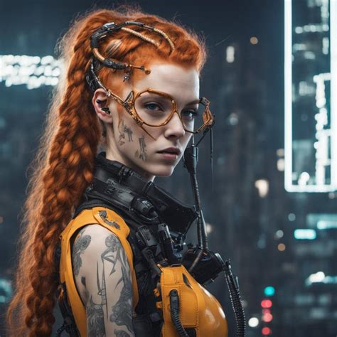 Ginger French Briaded Cyberpunk Girl By Hbcdesigns On Deviantart
