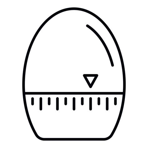 Egg Timer Icon Outline Style 15180580 Vector Art At Vecteezy