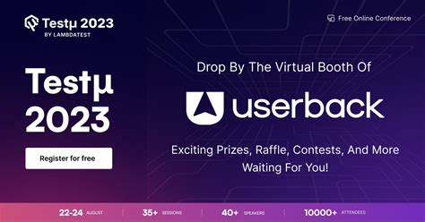 Conference Meet Userback Join The Free Online Testµ Conference By