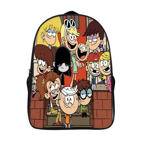 The Loud House Backpack 16 Inch Bookbag Casual Daypack Travel Backpacks