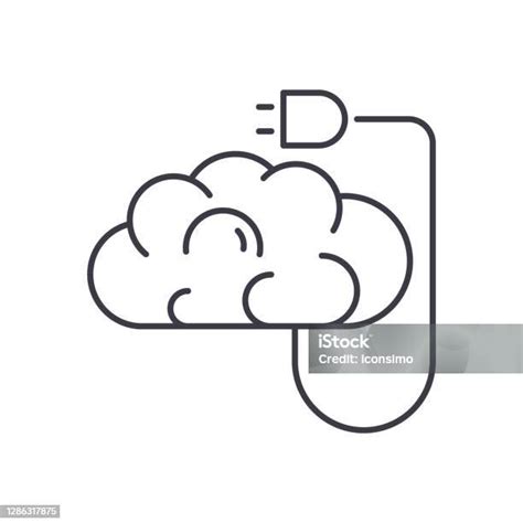 복잡한 사고 아이콘 선형 격리 일러스트레이션 씬 라인 벡터 웹 디자인 사인 흰색 배경에 편집 가능한 스트로크가 있는 개요 개념 기호 개념에 대한 스톡 벡터 아트 및 기타