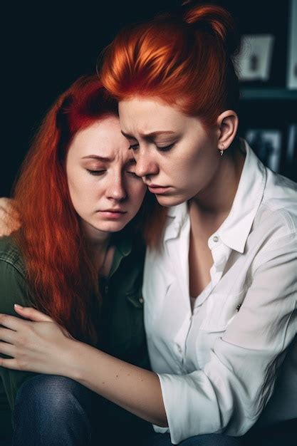 Premium Ai Image Shot Of A Mother Consoling Her Teenage Daughter