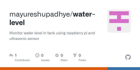Github Mayureshupadhyewater Level Monitor Water Level In Tank Using Raspberry Pi And
