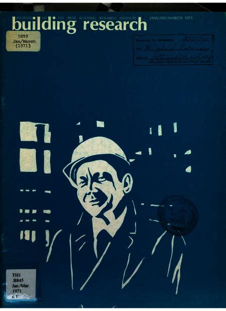 Building Research Journal Of The Brab Building Research Institute Vol 8 No 1 The National
