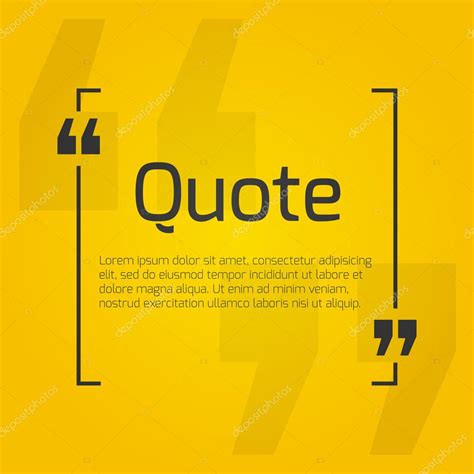 quote blank with text in square brackets stock vector image by