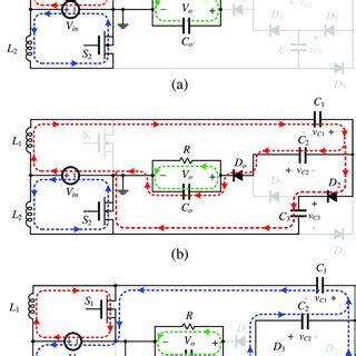 The Equivalent Circuit During A Interval B Interval C Download Scientific Diagram
