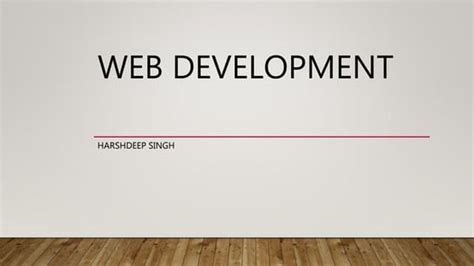 introduction to web development ppt