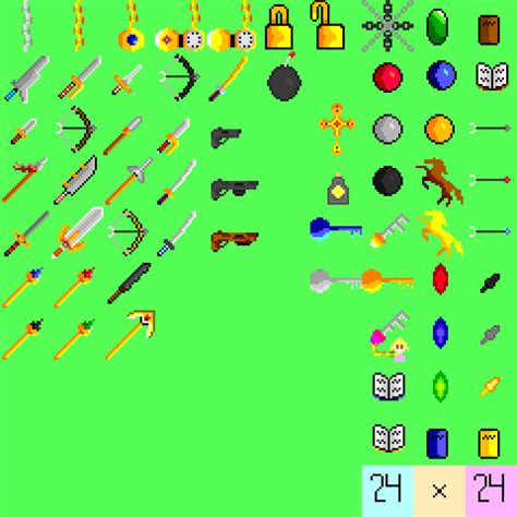 RPG Maker XP MV MZ Icons 60 By After Hour Studio