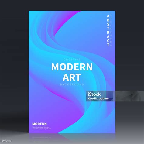 브로셔 템플릿 레이아웃 블루 커버 디자인 비즈니스 연례 보고서 전단지 잡지 3차원 형태에 대한 스톡 벡터 아트 및 기타 이미지 3차원 형태 가리기 곡선 Istock