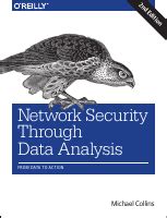 Network Security Through Data Analysis From Data T Dirzon