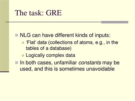 Generation Of Referring Expressions Gre Ppt Download