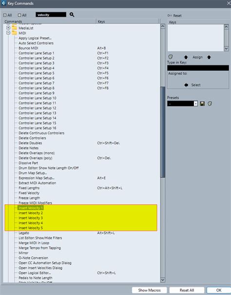 control midi insert velocity with external fader cubase steinberg